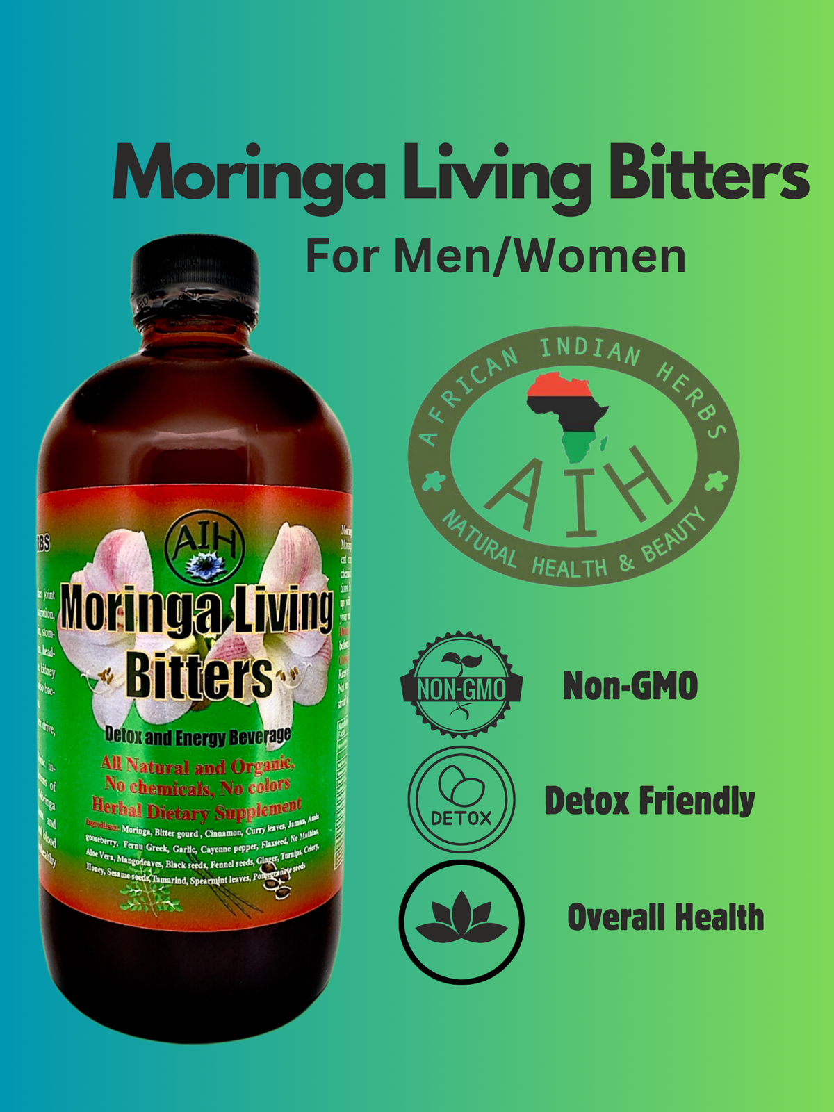 Moringa Living Bitters — African Indian Herbs