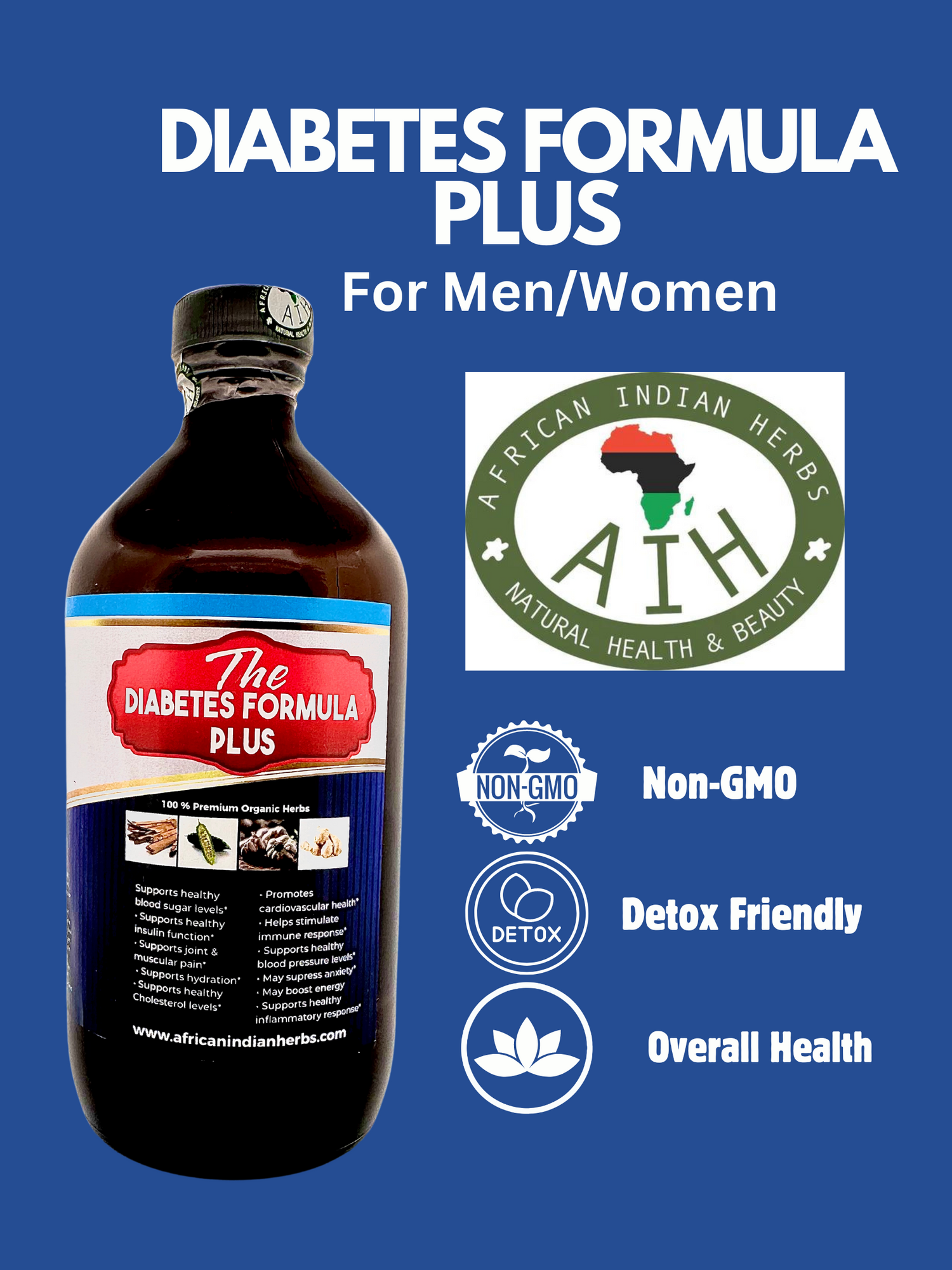 The Diabetes Formula - Healing Tonic — African Indian Herbs