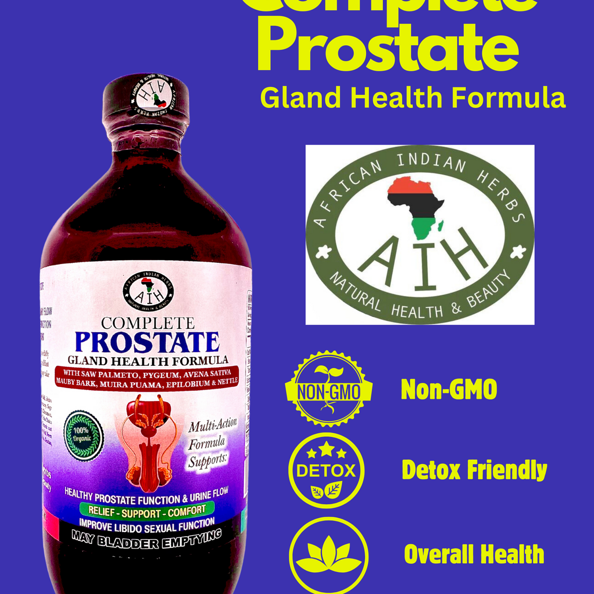 Prostate Gland Health Formula — African Indian Herbs