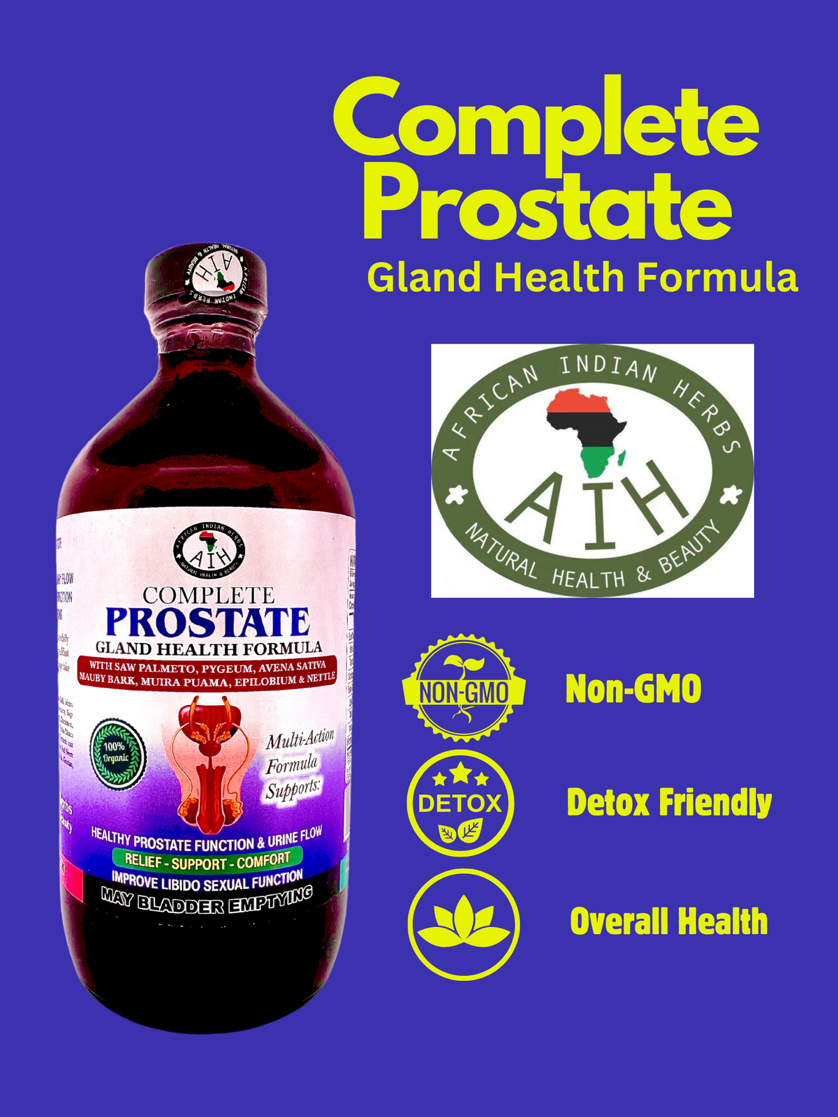 Prostate Gland Health Formula — African Indian Herbs