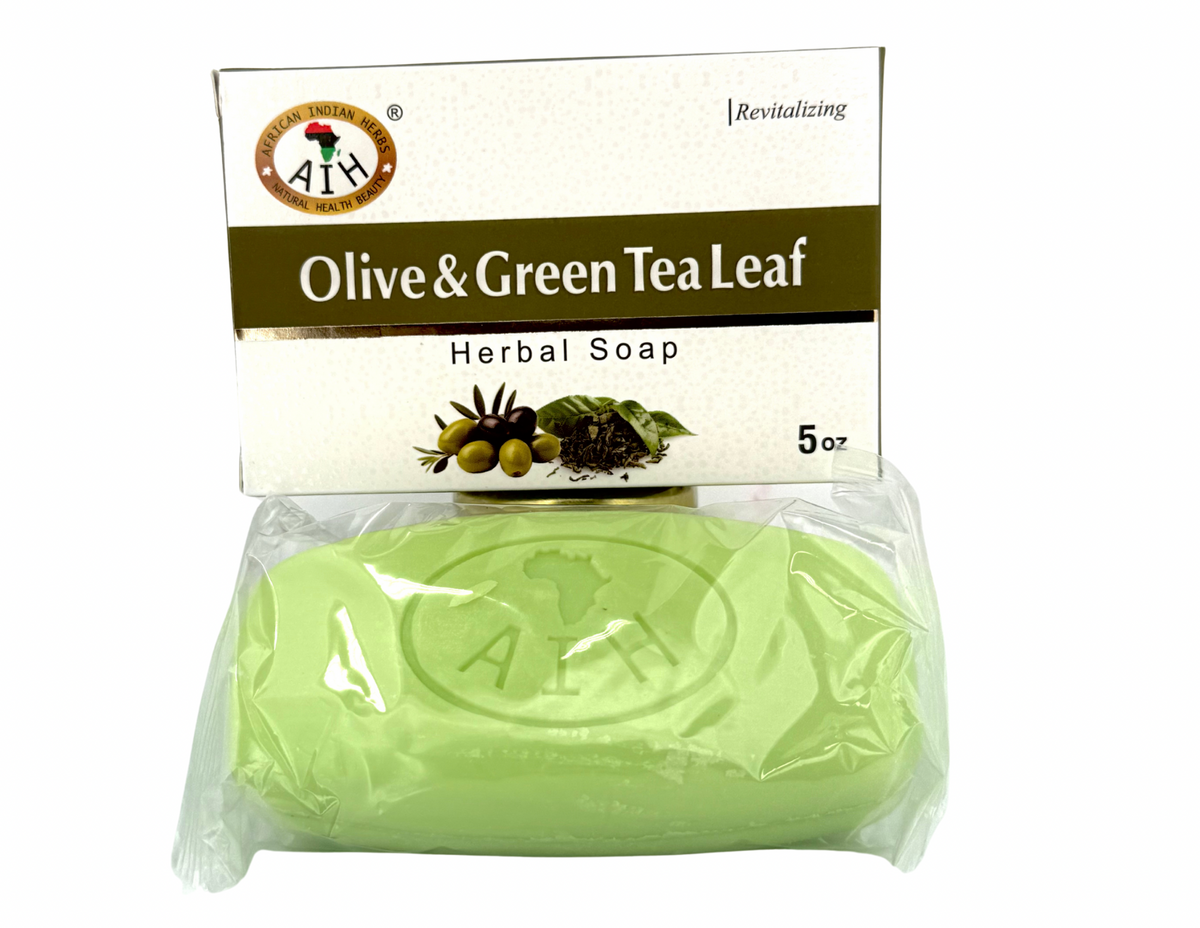 Olive&Green Tea Leaf Soap — African Indian Herbs
