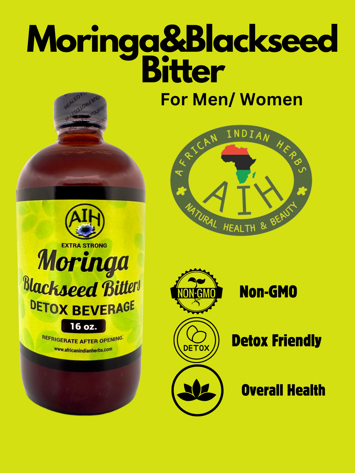 Moringa Blackseed Bitters — African Indian Herbs