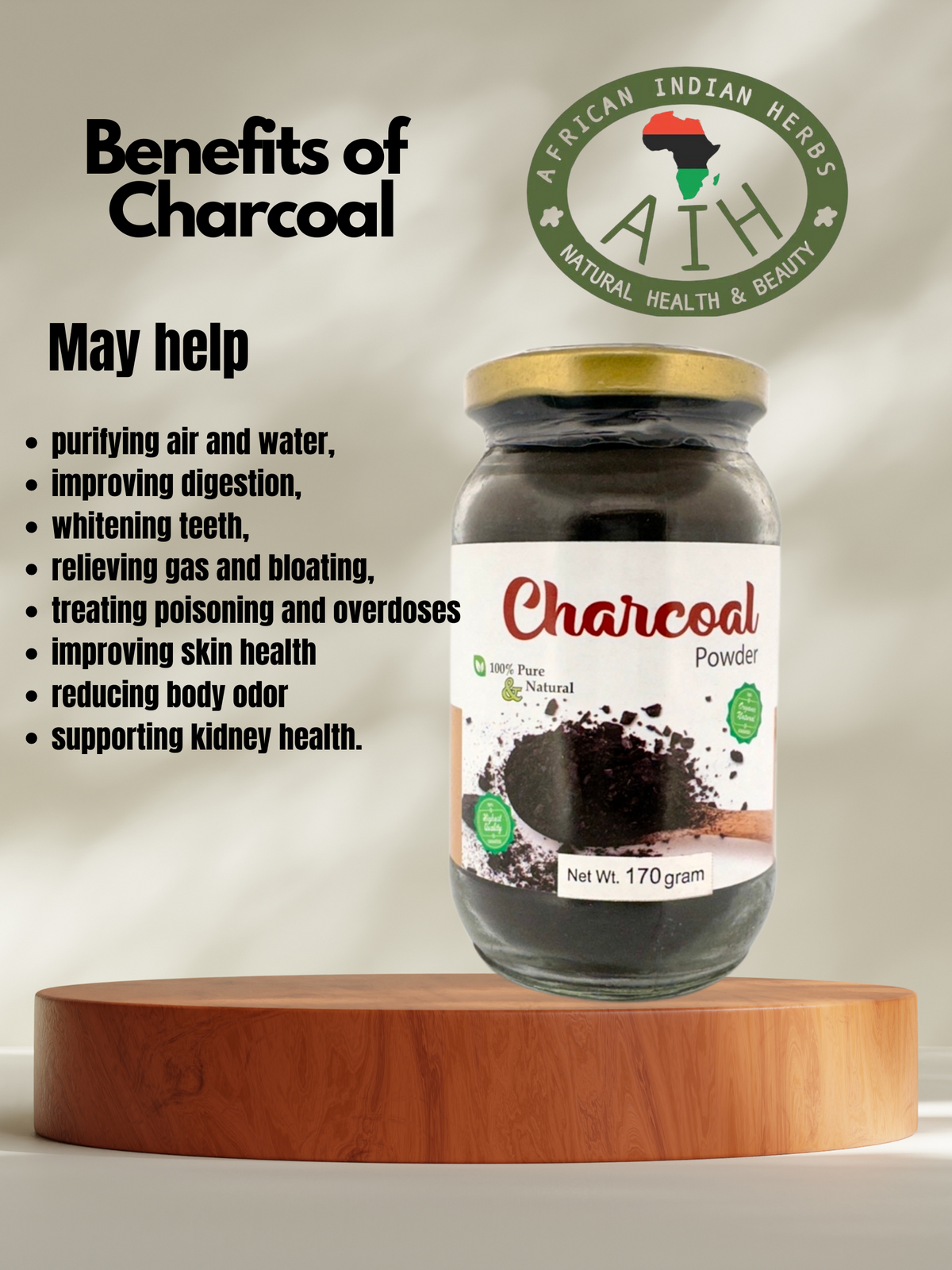 Charcoal Powder — African Indian Herbs