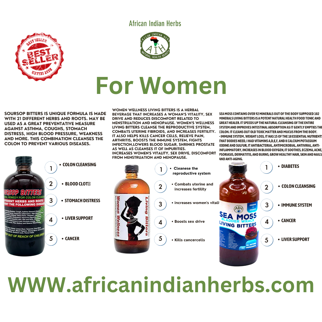 Women Wellness Living, Soursop Bitters , Sea Moss Bladder Wrack Living ...